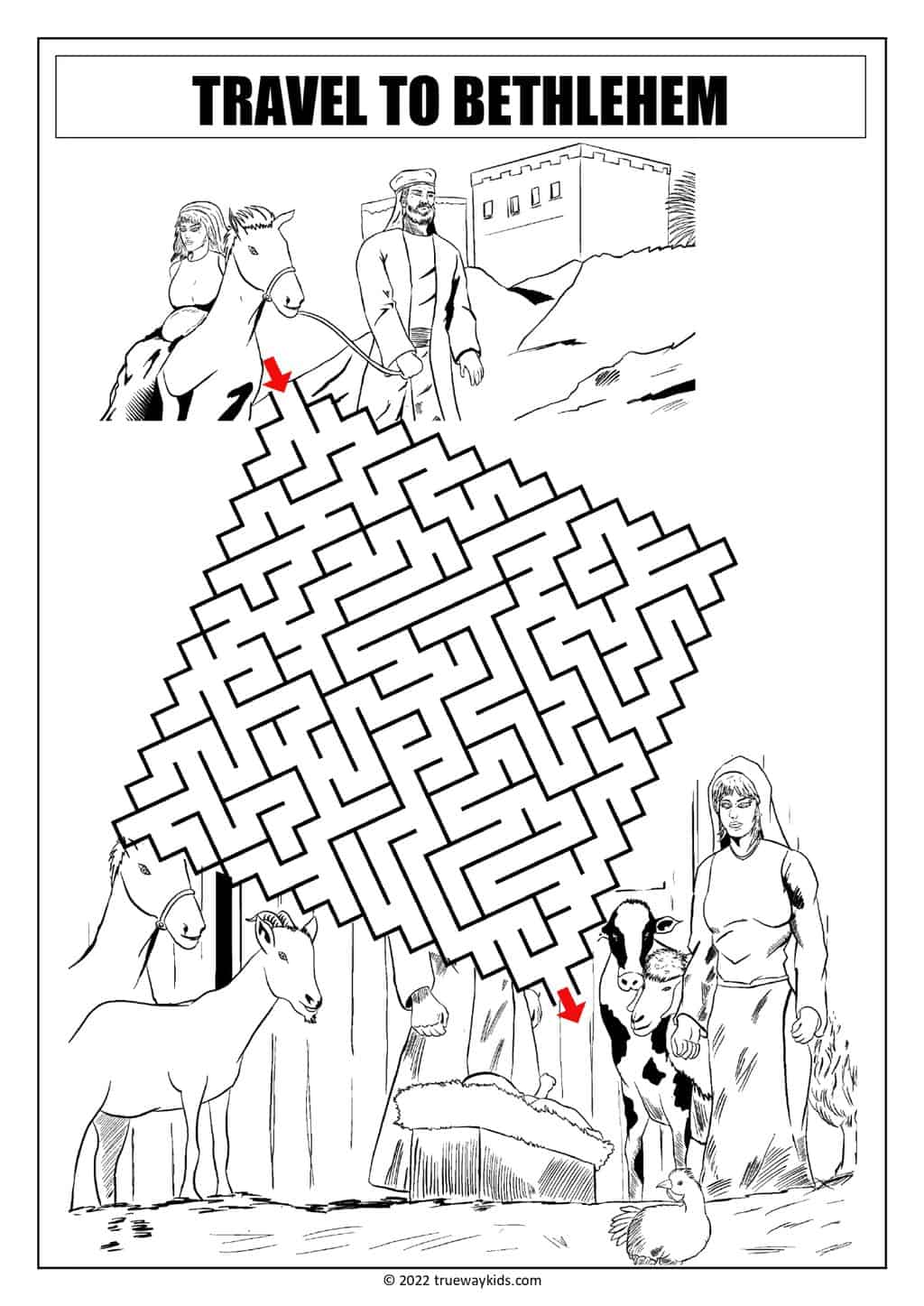 JESUS IS BORN - LUKE 2:1-7 (Bible lesson for Teens) - Trueway Kids