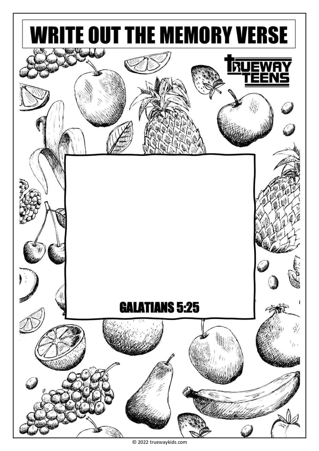 THE FRUIT OF THE SPIRIT - Galatians 5: 22-26 (Bible lesson for teens ...