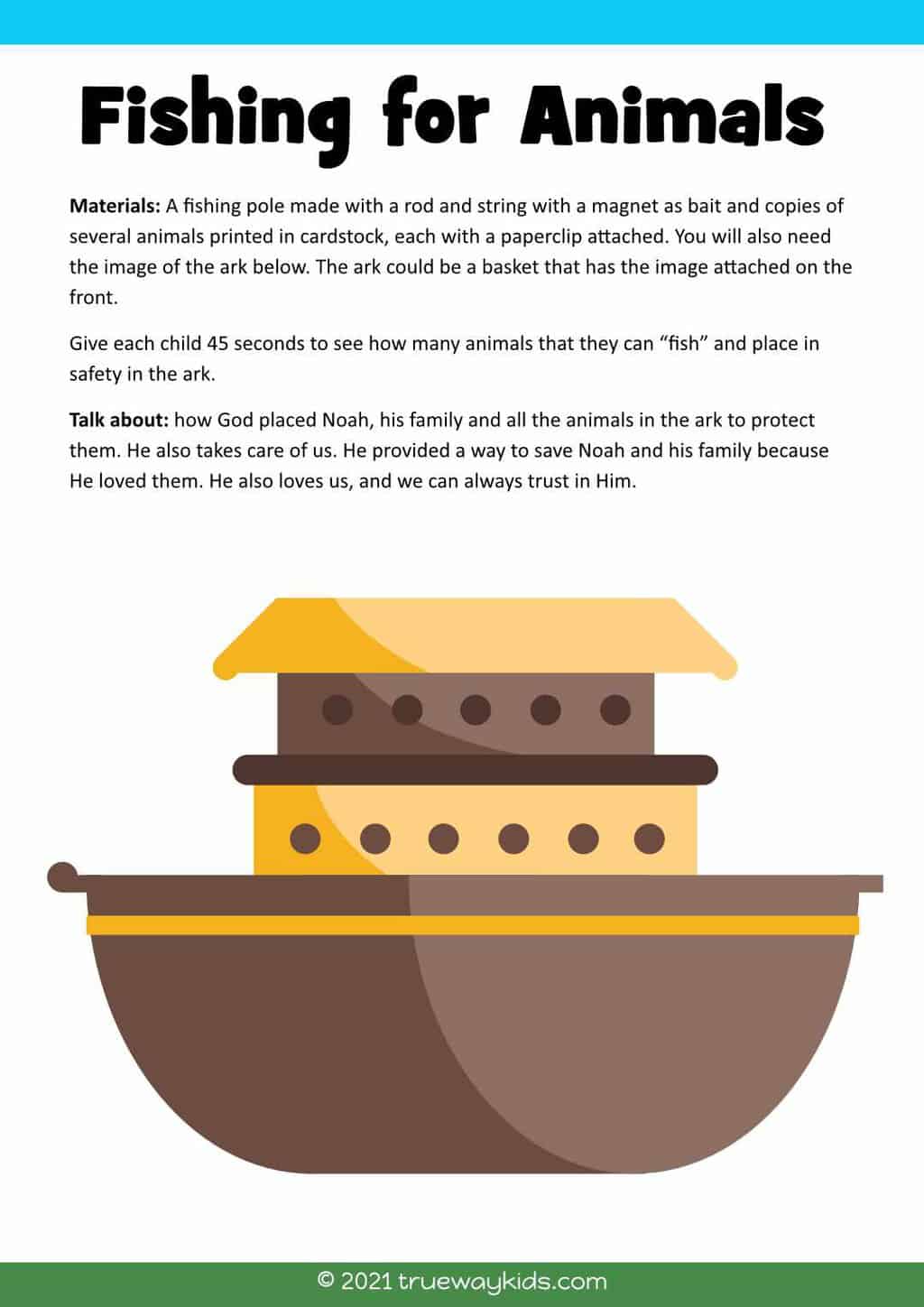 Noah's Ark (Bible lesson for 5 - 10 year old) - Trueway Kids