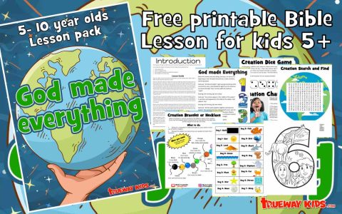 Creation Bible lesson for children 5 - 10 years old - Trueway Kids