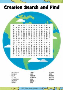 Creation Bible lesson for children 5 - 10 years old - Trueway Kids