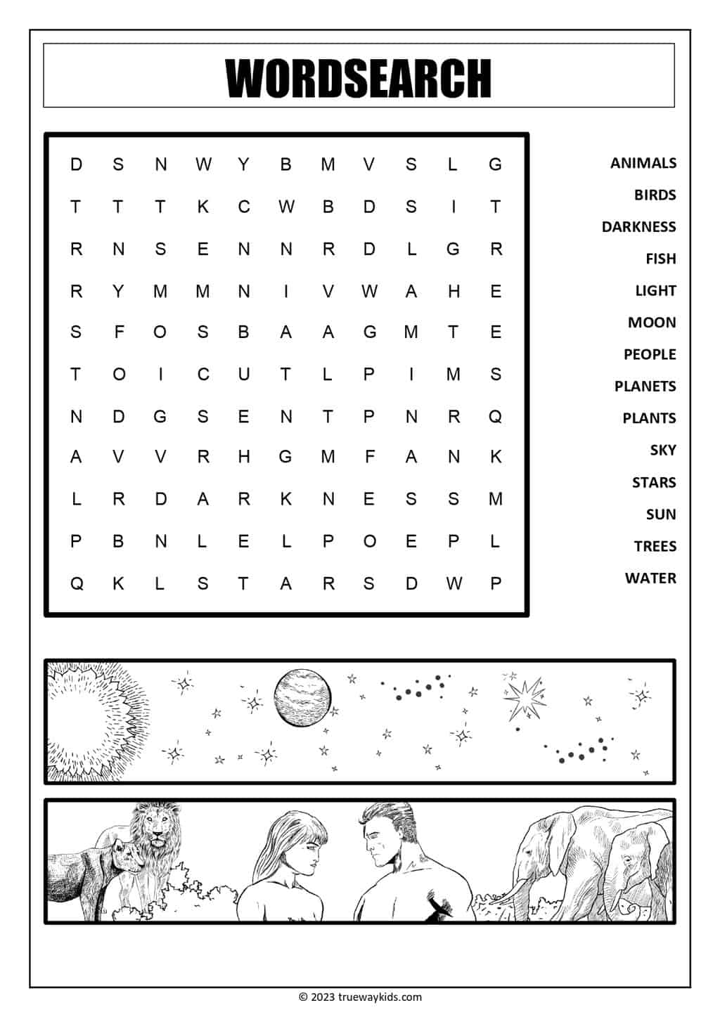 CREATION - GENESIS 1 (Teen Bible lesson) - Trueway Kids