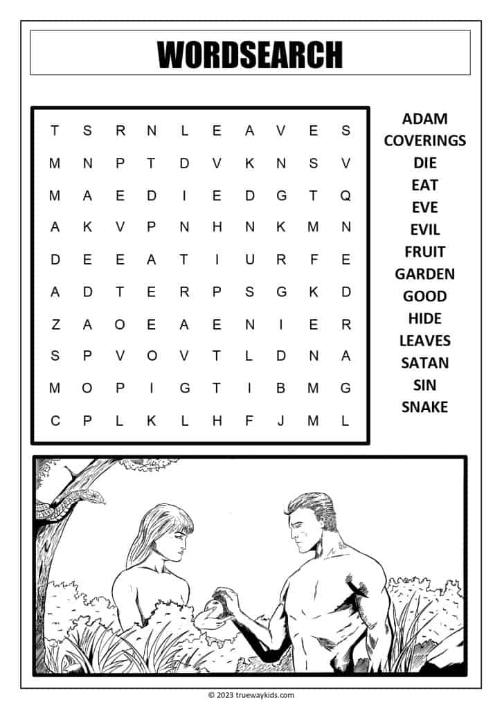 THE FALL Genesis 3 Teen Bible Lesson Trueway Kids THE FALL Genesis 3 Teen Bible Lesson Trueway Kids