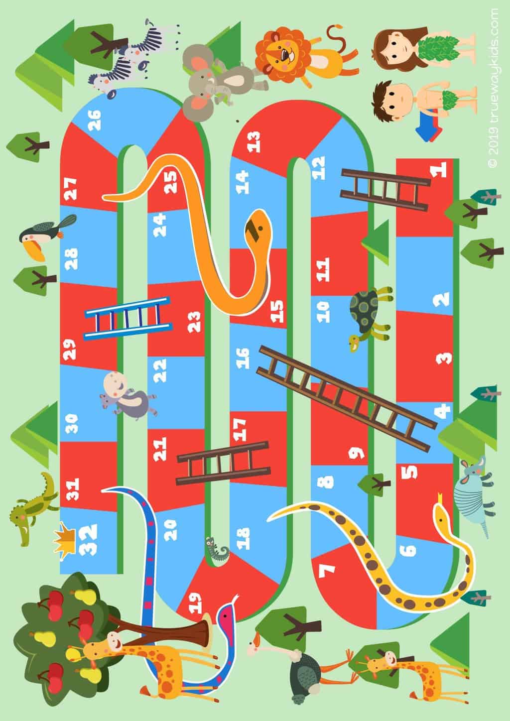 The Fall - Genesis 3 - Free printable Bible lesson for kids - Trueway Kids