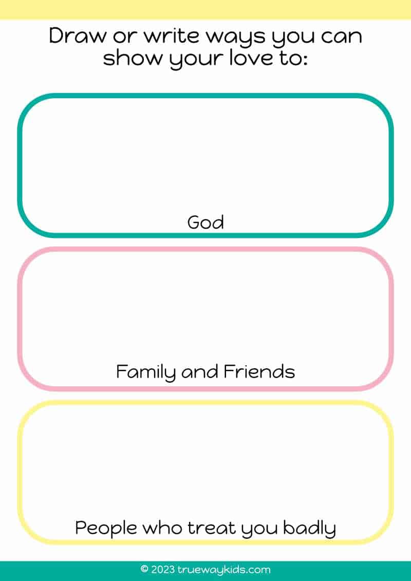 Love Bible lesson for Kids - Trueway Kids