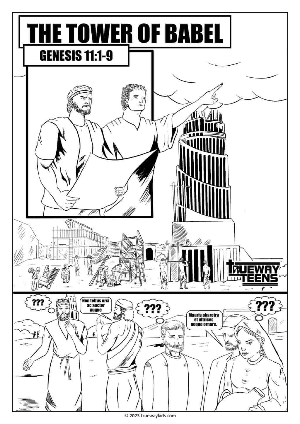 The Tower of Babel - Genesis 11 (Bible lesson for teens) - Trueway Kids