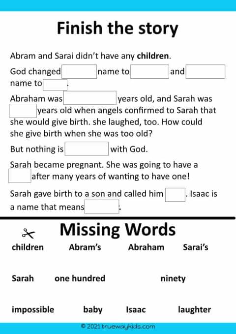 Isaac is Born (5-10 year old pack) - Trueway Kids