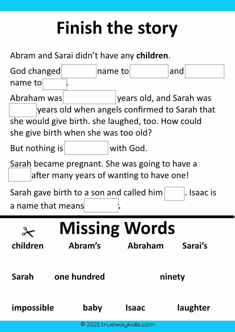 Isaac is Born (5-10 year old pack) - Trueway Kids