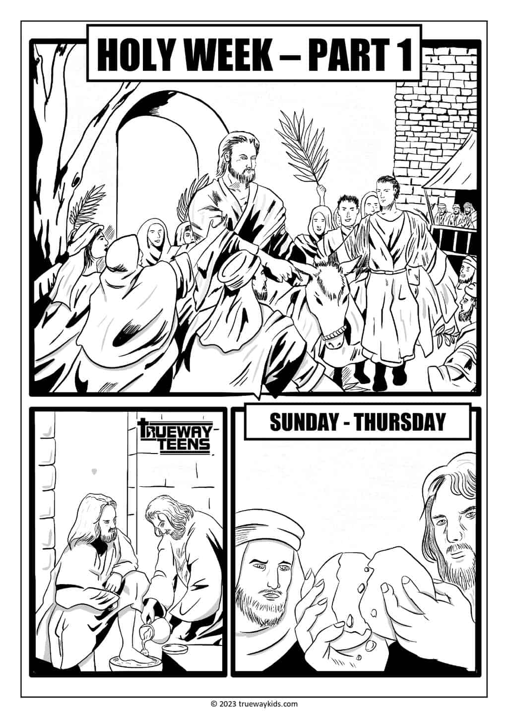Holy Week (1) - Palm Sunday - Thursday (Bible lesson for teens ...