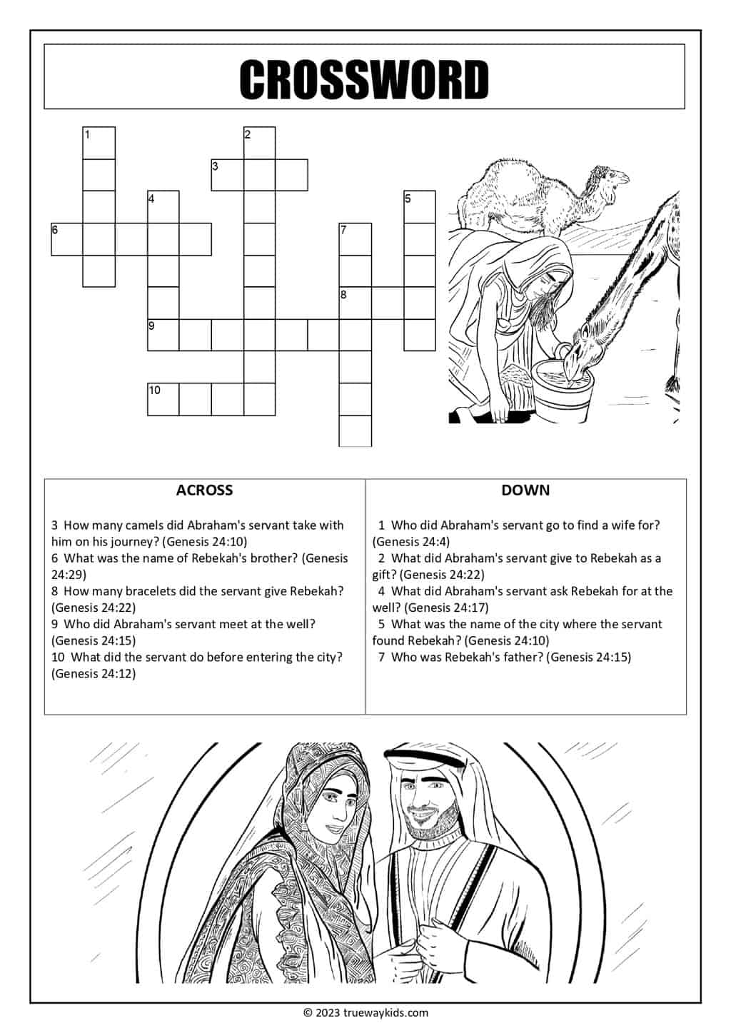 Isaac and Rebekah - Genesis 24 (Bible lesson for teens) - Trueway Kids