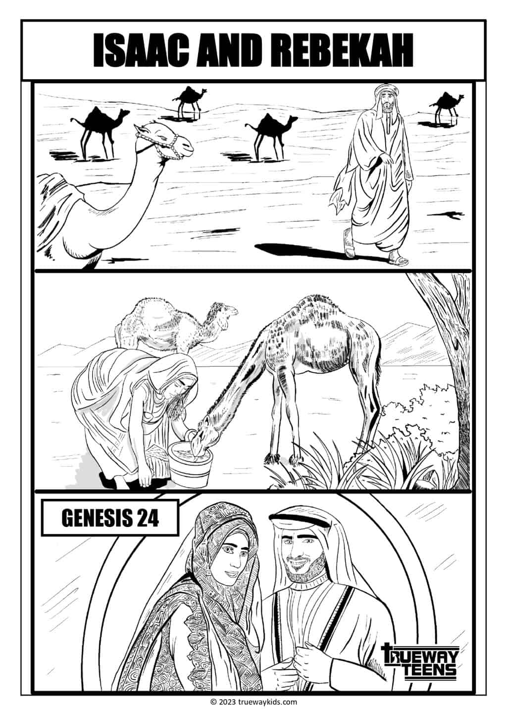 Isaac and Rebekah - Genesis 24 (Bible lesson for teens) - Trueway Kids
