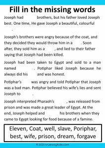 Joseph (5-10 year old Bible lesson pack) - Trueway Kids