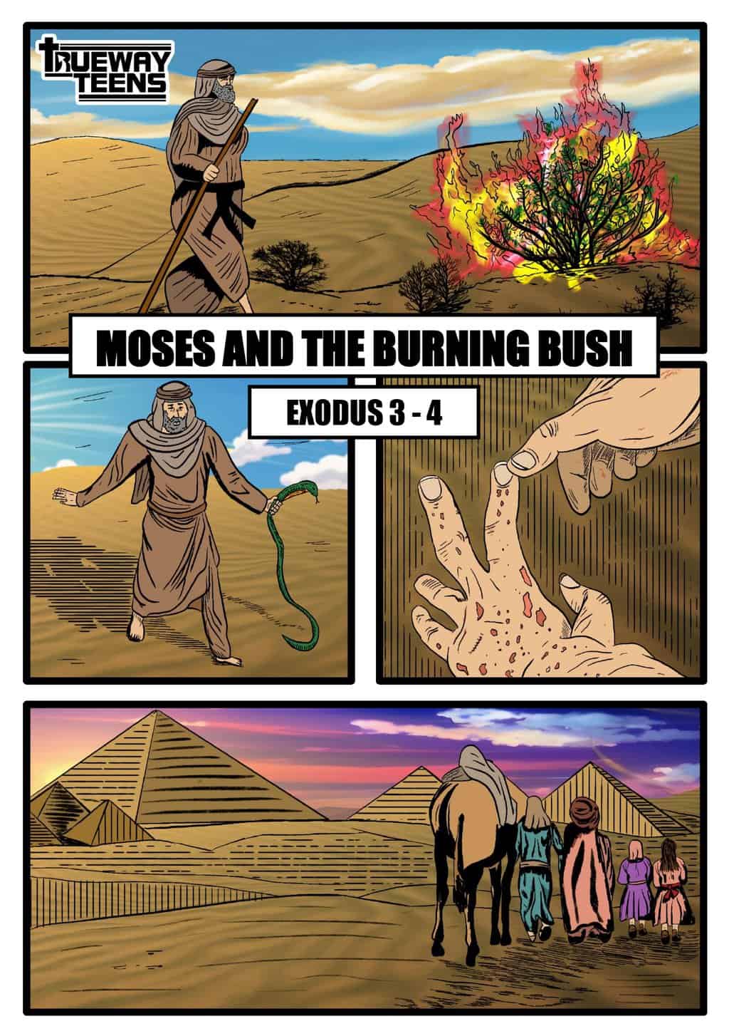 Moses and the Burning Bush - Exodus 3 - 4 (Bible lesson for teens ...