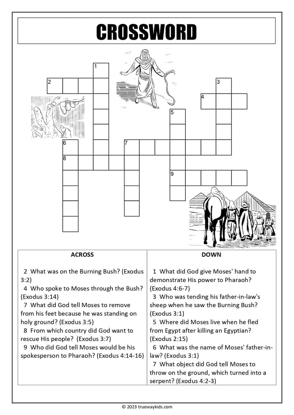 Moses and the Burning Bush - Exodus 3 - 4 (Bible lesson for teens ...