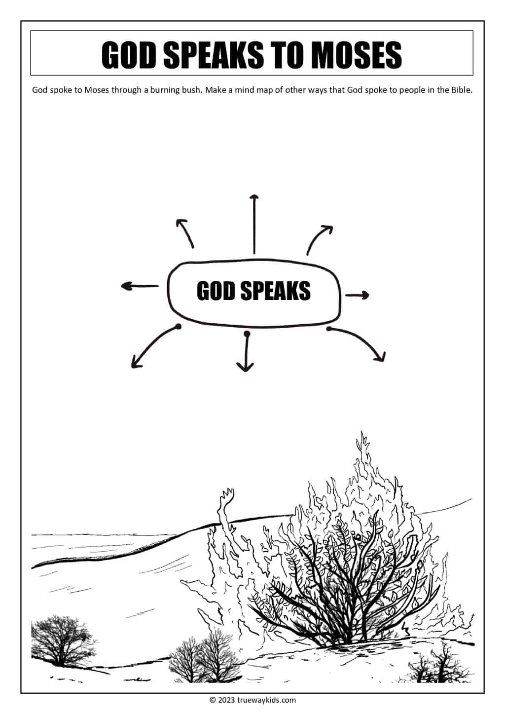 Moses and the Burning Bush - Exodus 3 - 4 (Bible lesson for teens ...