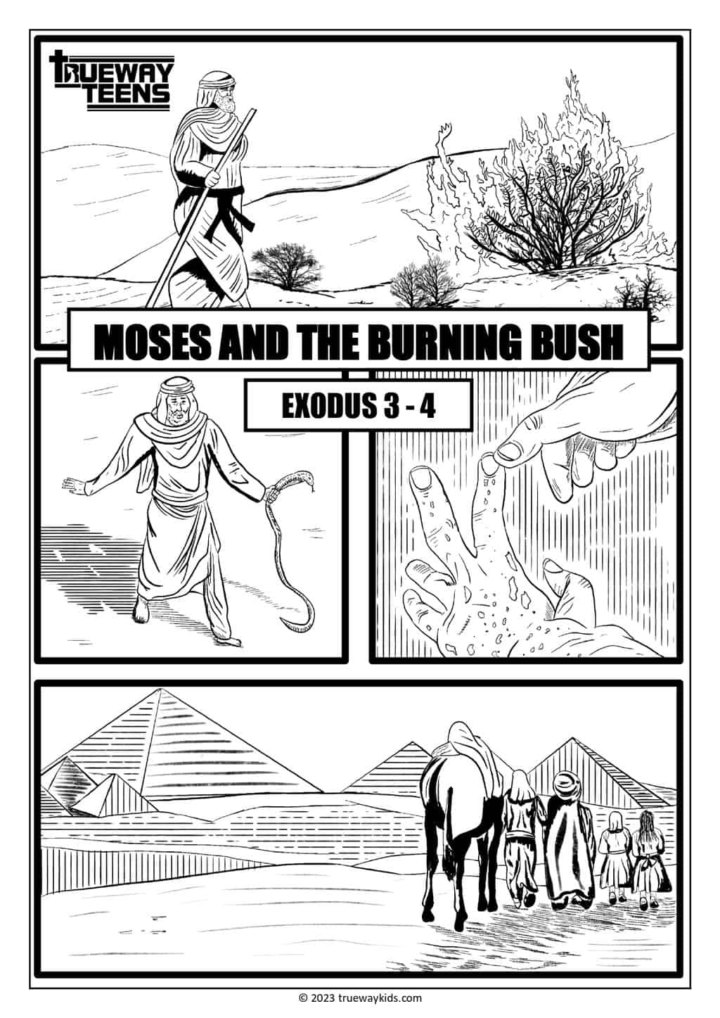 Moses and the Burning Bush - Exodus 3 - 4 (Bible lesson for teens ...
