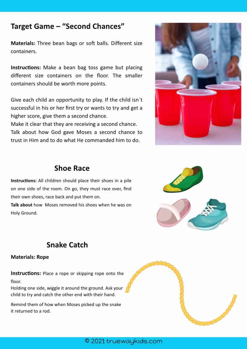 Moses and the Burning Bush - Bible lesson (5-10 year old Bible lesson ...