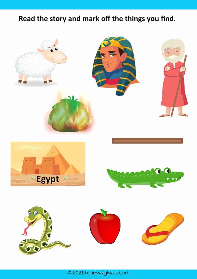 Moses and the Burning Bush - Bible lesson (5-10 year old Bible lesson ...