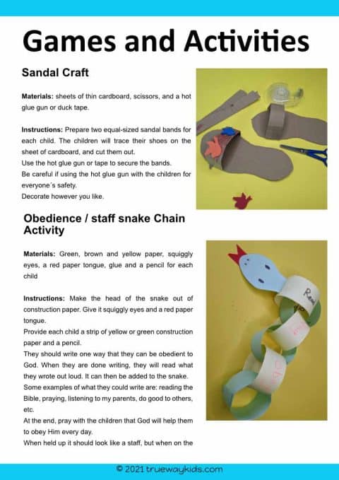 Moses and the Burning Bush - Bible lesson (5-10 year old Bible lesson ...