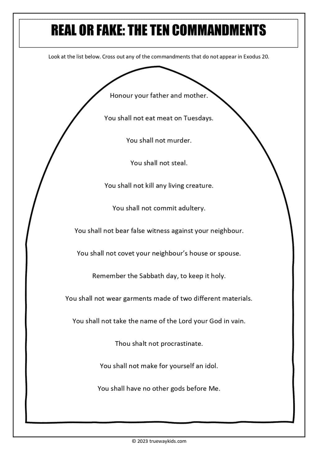 The Ten Commandments - Exodus 19 - 20 (Bible lesson for teens ...