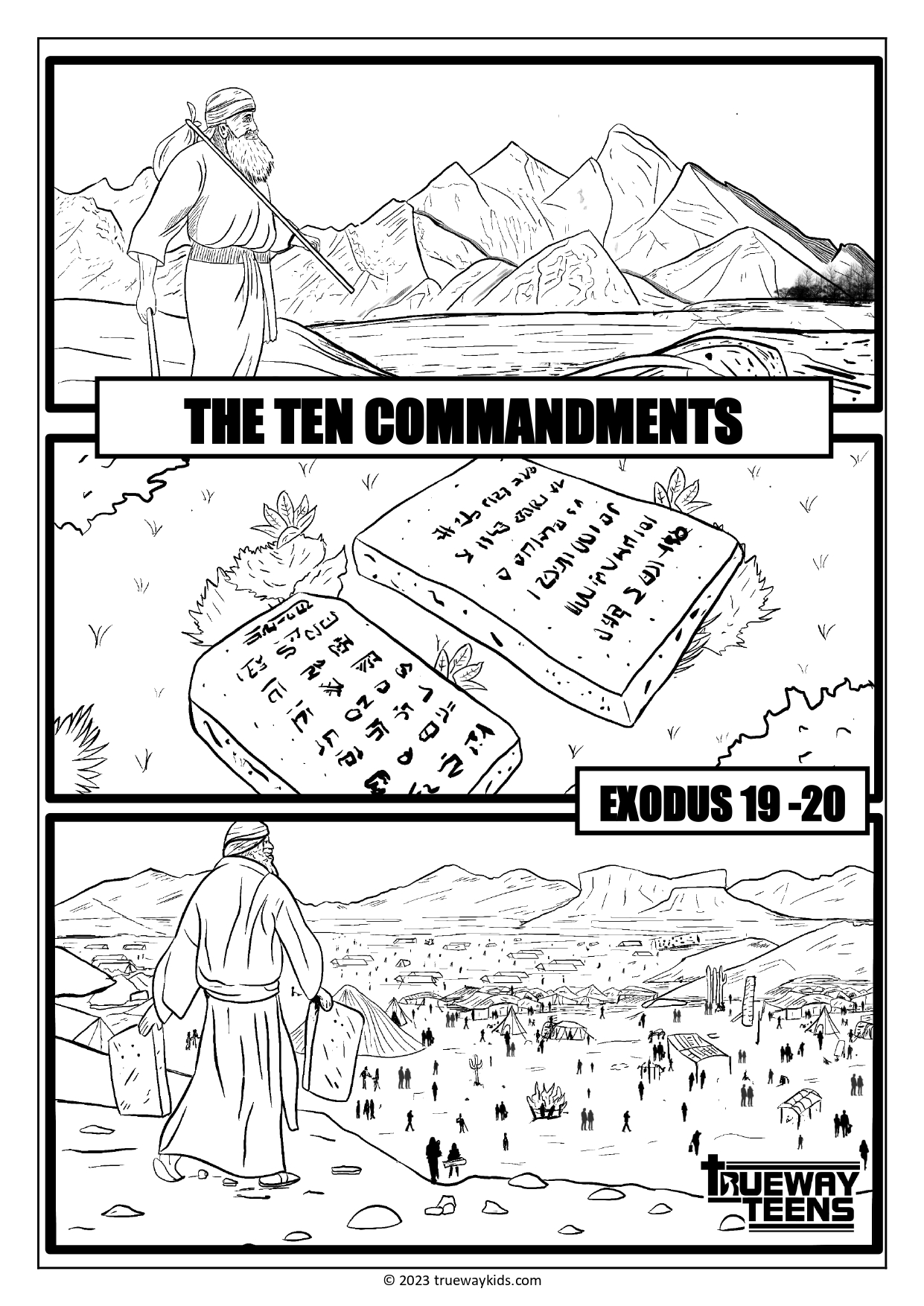 The Ten Commandments - Exodus 19 - 20 (Bible lesson for teens ...
