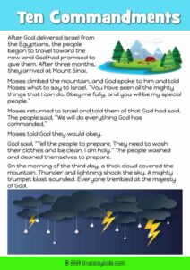 The Ten Commandments - (5-10 year old Bible lesson pack) - Trueway Kids