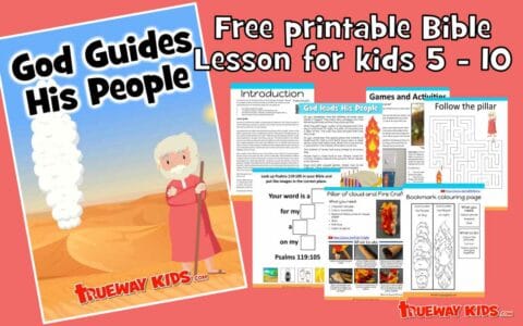 God guides His people - (5-10 year old Bible lesson pack) - Trueway Kids