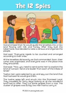 The 12 Spies and the Promised Land (5-10 year old Bible lesson pack ...