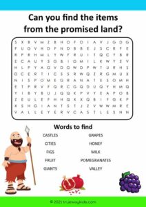 The 12 Spies and the Promised Land (5-10 year old Bible lesson pack ...