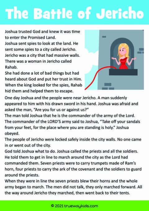 The Battle of Jericho - (5-10 year old Bible lesson pack) - Trueway Kids