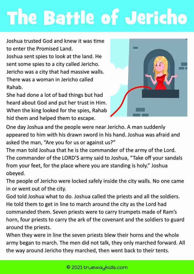 The Battle of Jericho - (5-10 year old Bible lesson pack) - Trueway Kids