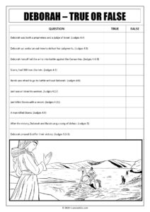 Deborah (Judges 4-5) - Bible lesson for teens - Trueway Kids