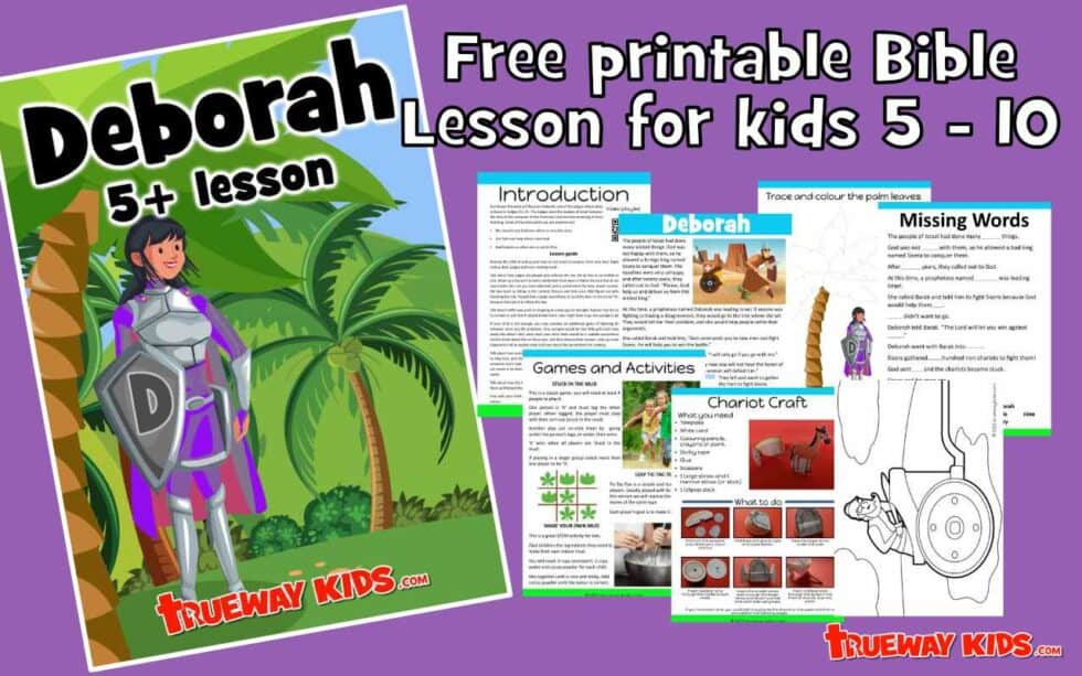 Deborah - (5-10 year old Bible lesson pack) - Trueway Kids