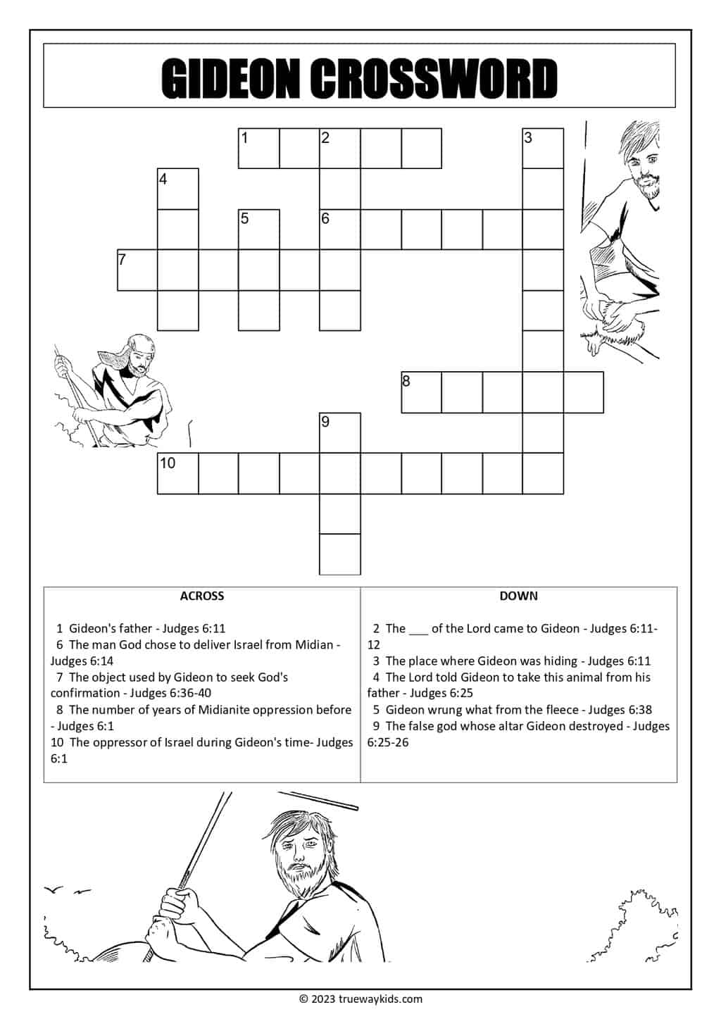 The call of Gideon (Judges 6) - Bible lesson for teens - Trueway Kids