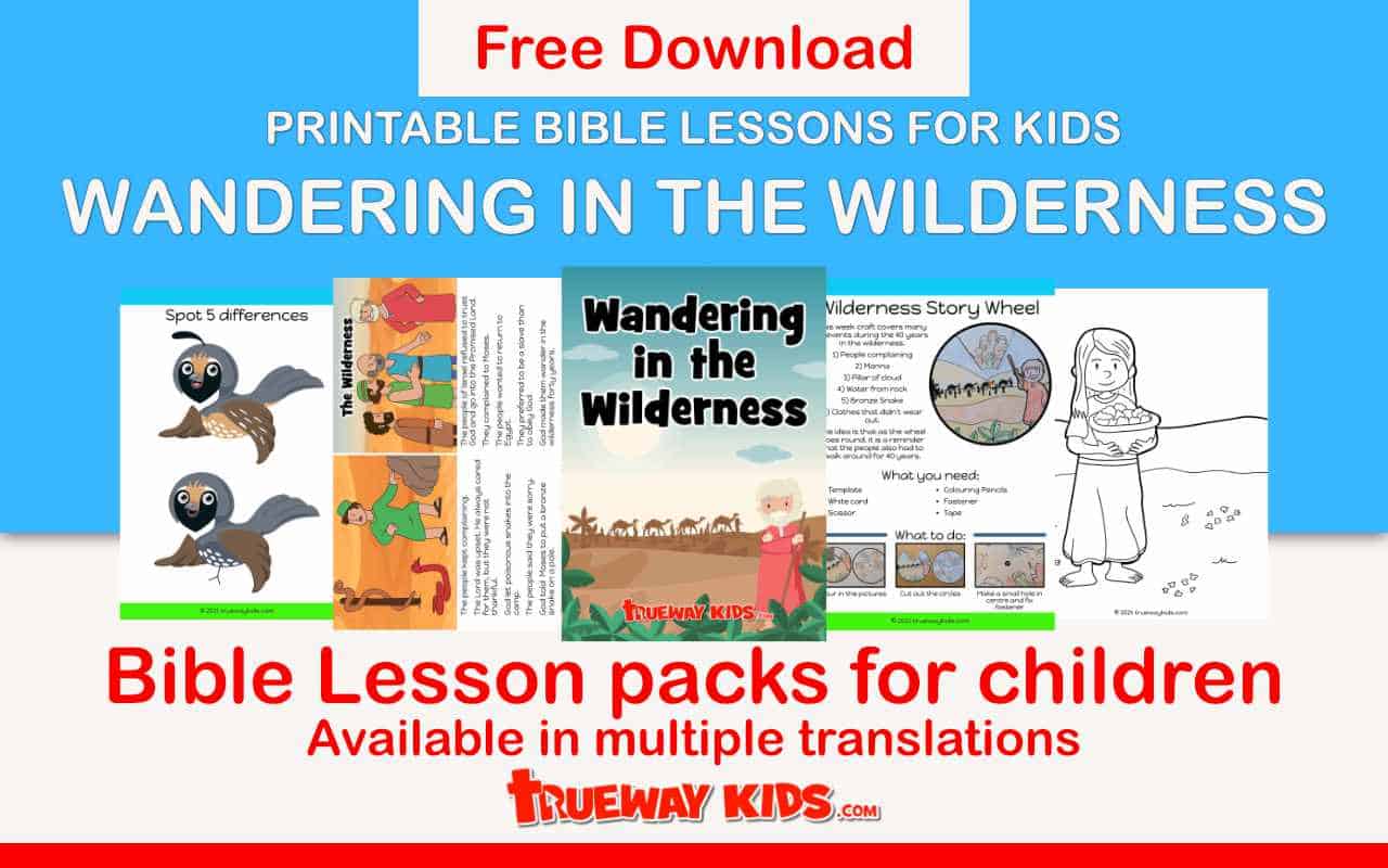 Wandering in the Wilderness - Free Bible lesson for kids - Trueway Kids