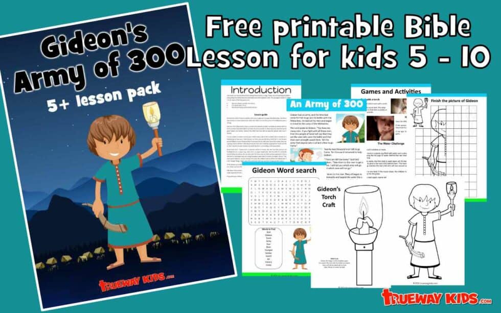 Gideon’s army of 300 (5-10 year old Bible lesson pack) - Trueway Kids