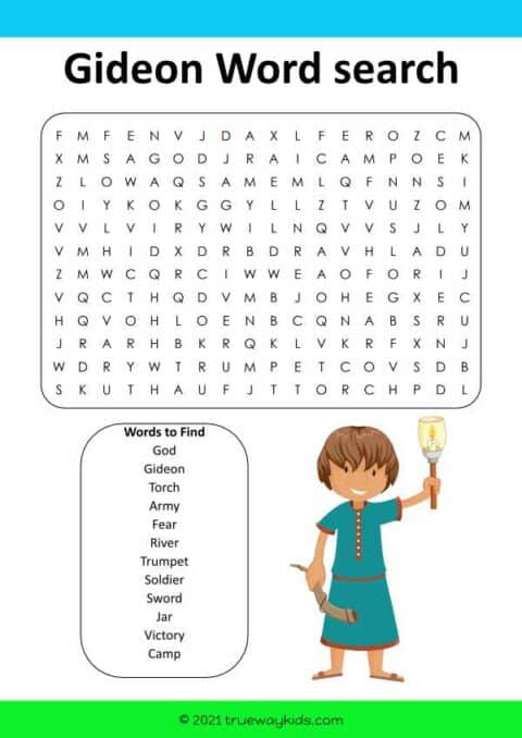 Gideon’s army of 300 (5-10 year old Bible lesson pack) - Trueway Kids