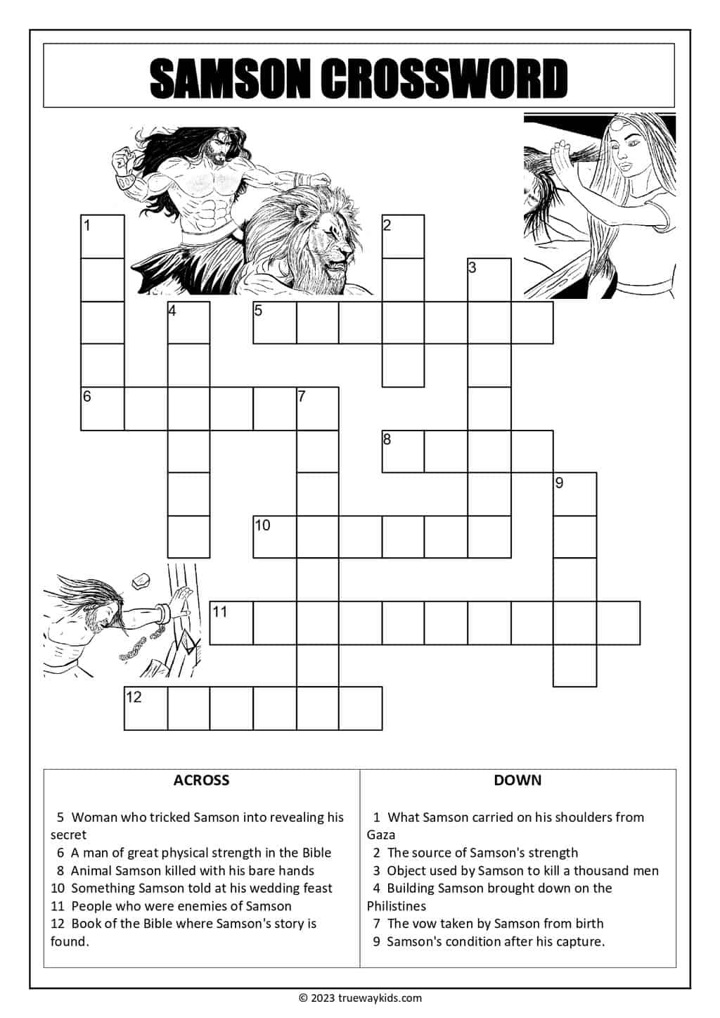 Samson (Judges 13-16) - Bible lesson for teens - Trueway Kids