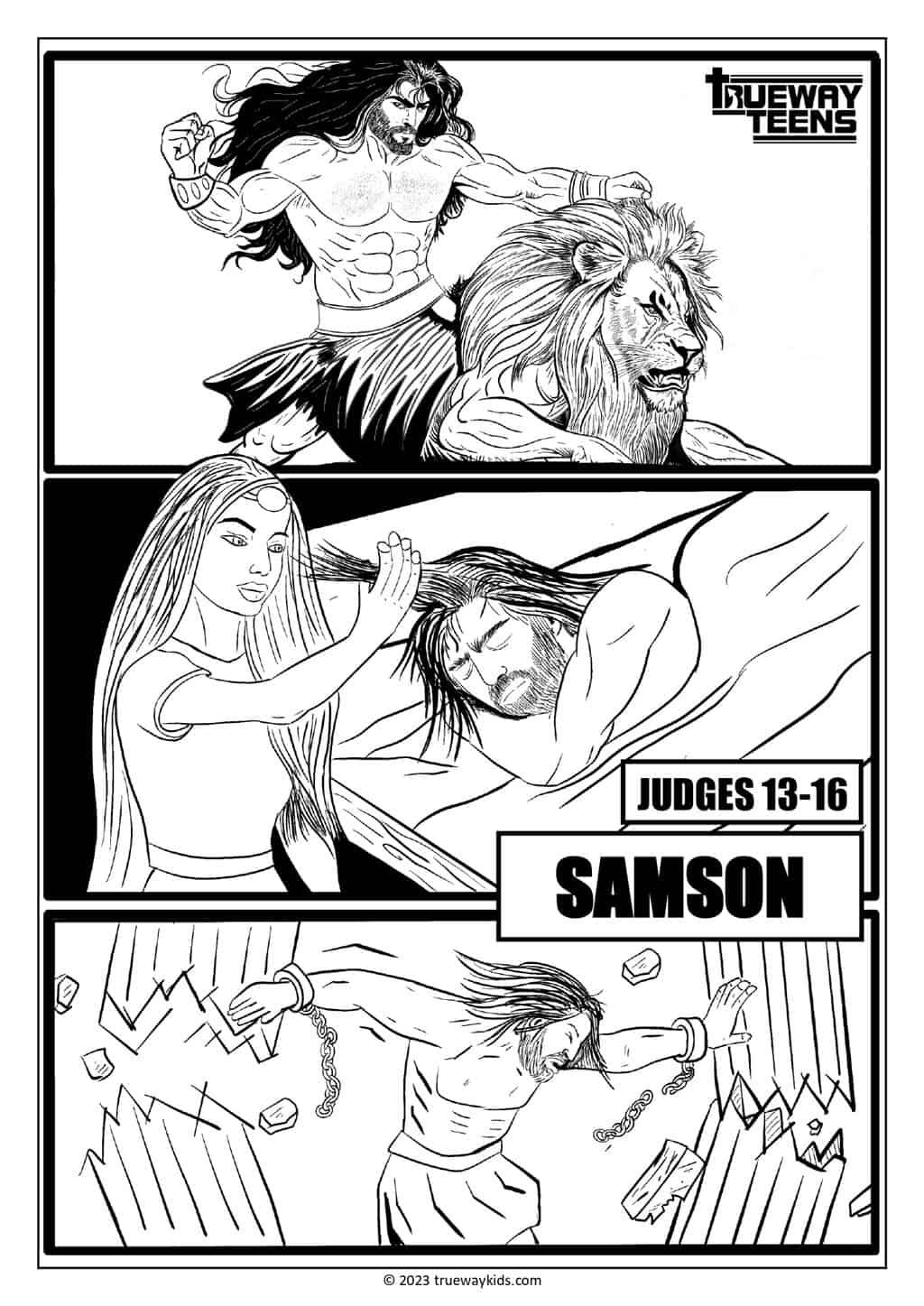 Samson (Judges 13-16) - Bible lesson for teens - Trueway Kids