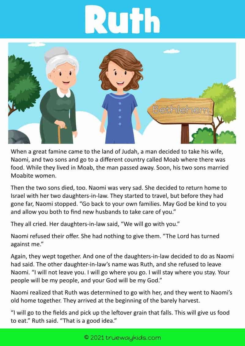 Ruth - (5-10 year old Bible lesson pack) - Trueway Kids