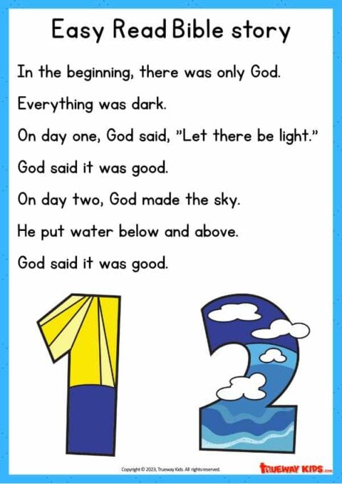 Module 1 - God's Amazing Creation - Learning pack - Trueway Kids