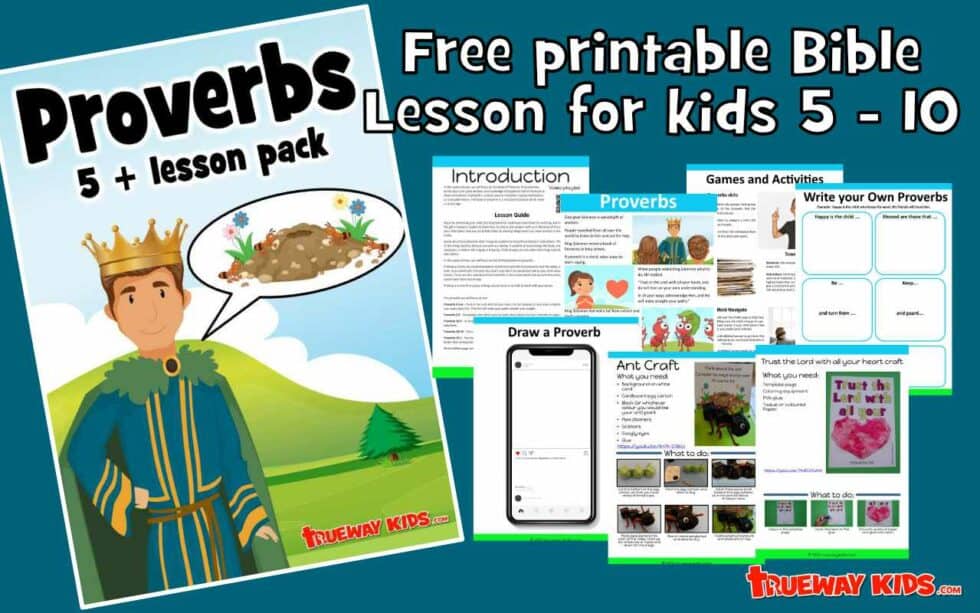 Proverbs - (5 – 10 year old lesson Bible pack) - Trueway Kids