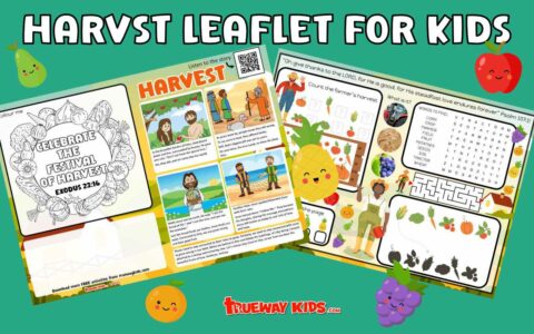 Harvest leaflet for kids - Printable activity sheet - Trueway Kids