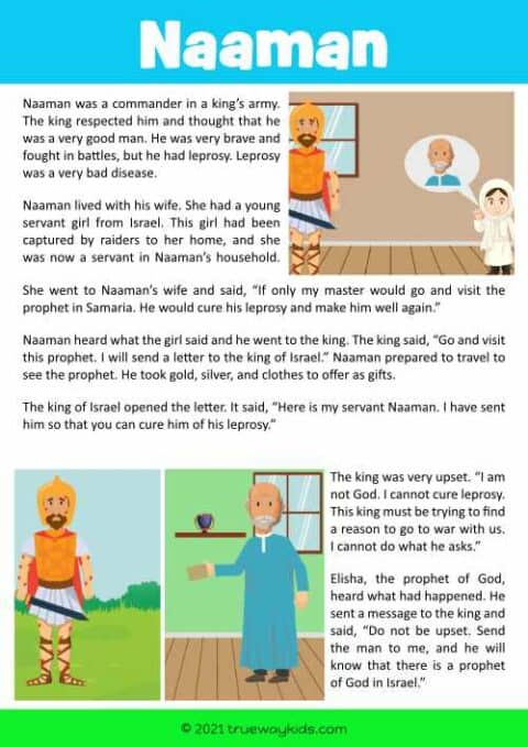 Naaman (5 - 10 year old lesson pack) - Trueway Kids