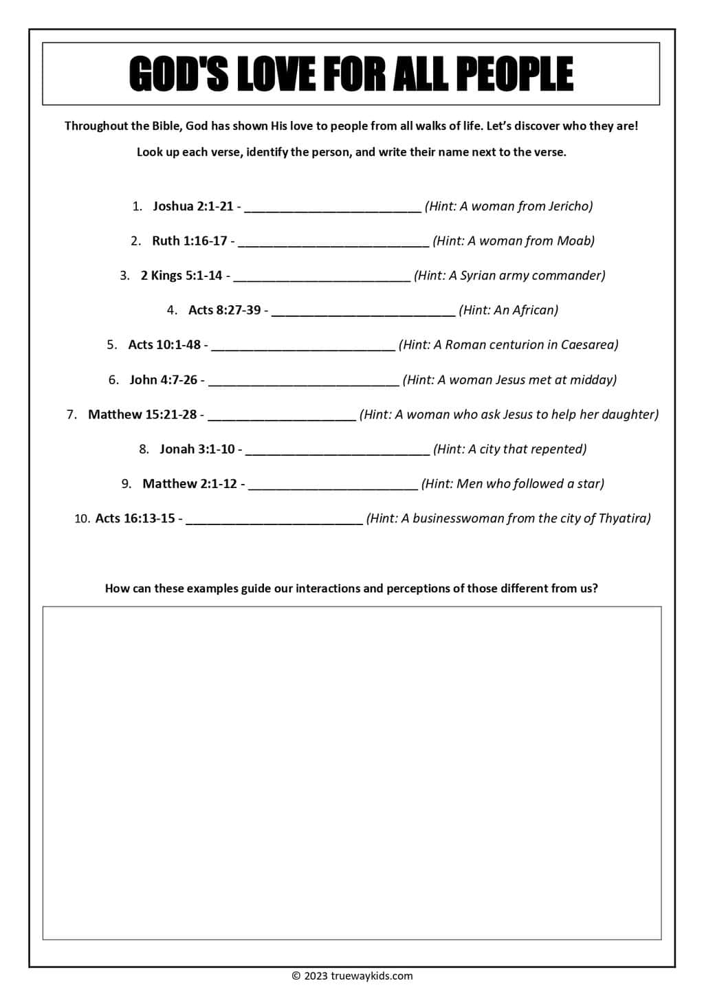 Naaman (2 Kings 5) - Bible lesson for teens - Trueway Kids