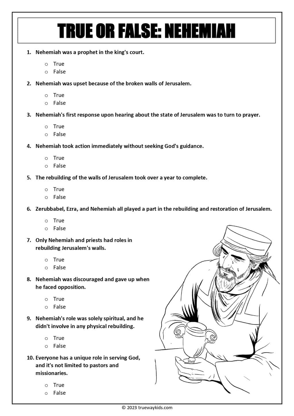 Nehemiah - Bible lesson for teens - Trueway Kids