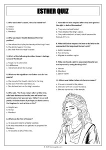 Esther - Bible lesson for teens - Trueway Kids