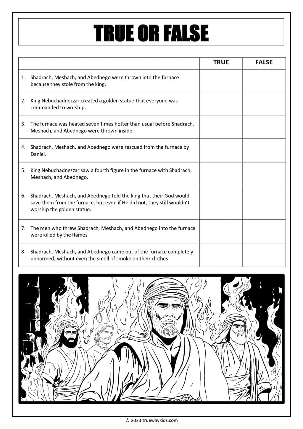 Shadrach, Meshach, and Abednego - Bible lesson for teens - Trueway Kids