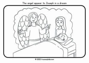 Free Christmas Bible Coloring Pages for Kids - Trueway Kids