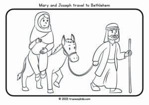 Free Christmas Bible Coloring Pages for Kids - Trueway Kids